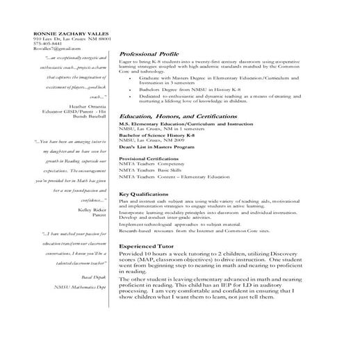 Ronnie Resume | DOCX