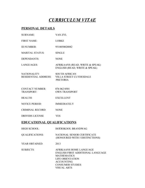 BLESSING CV - Copy | DOCX | Resume Writing and Advice | Job Search