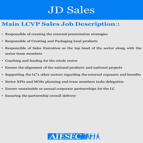 Sales JD | PDF