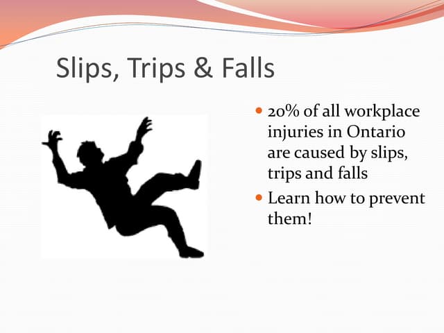 Slips trips and falls training presentation | PPT