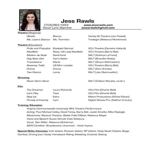 Jess Rawls Resume(pdf) | PDF