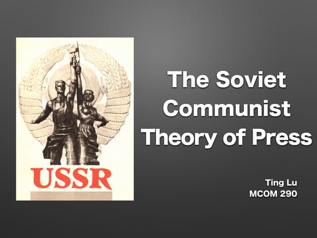 Soviet media-theory | PPTX