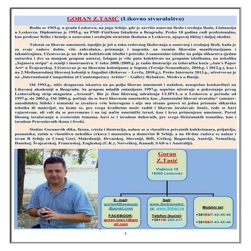 PRIPREMA ZA KATALOG - Goran Z.Tasic (FOR EXAMPLE) | PDF