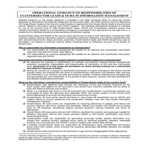 NDCC Memo Circular No. 05 s 2007 (2) Cluster Approach | PDF