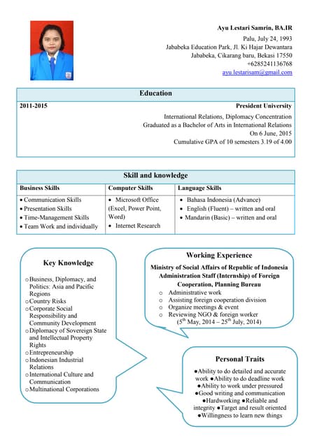 Teddy's English resume | PDF