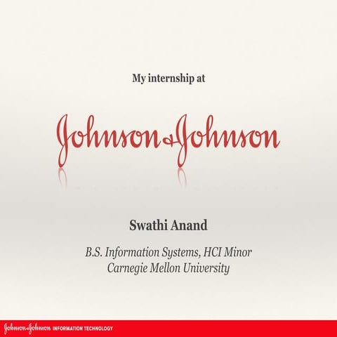 JNJ Internship | PPT