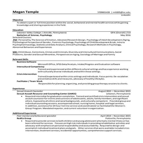 megs resume | DOCX | Education