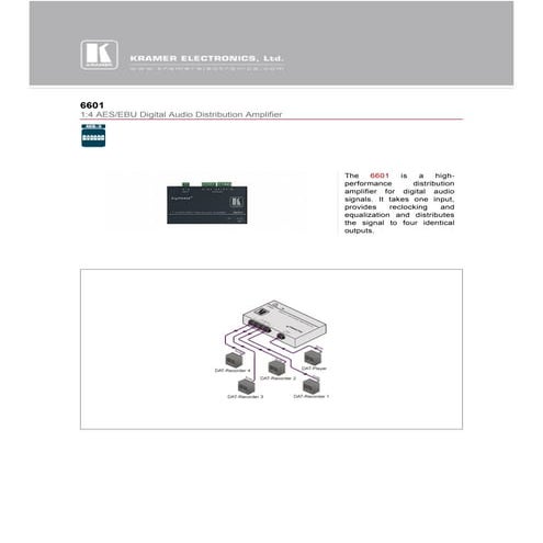 Kramer 6601 | PDF