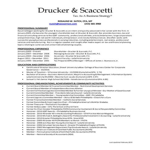 CV - RWS Updated Nov 2016 | PDF