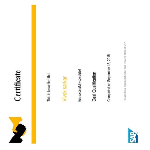Cert-Deal Qualification | PDF