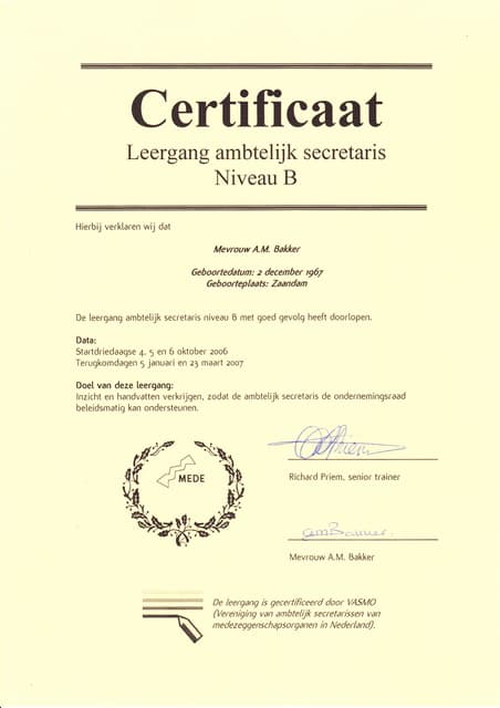 Certificaat - GITP - Communicatietraining OR | PDF