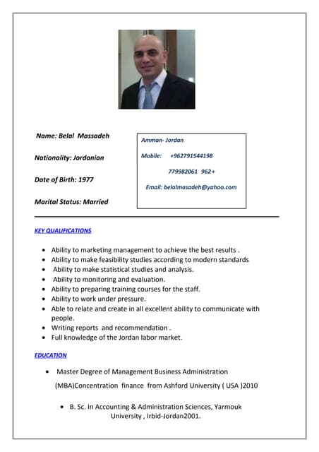 Laith Al-tabar CV, Accountant | PDF