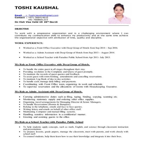 TOSHI KAUSHAL CV | DOCX