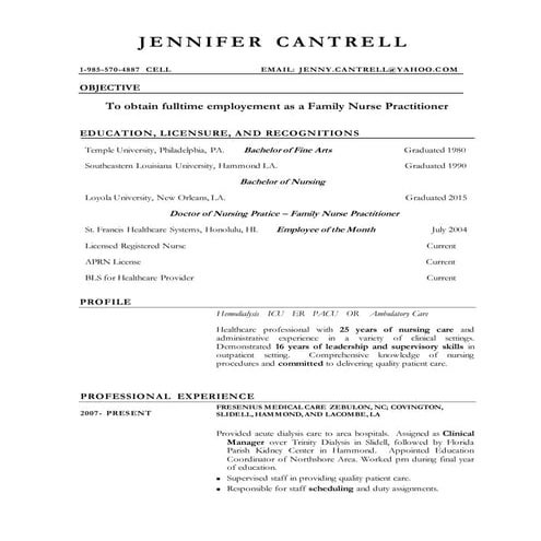 Dr. Jenny's Resume | DOCX