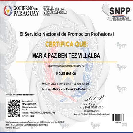 Curso de oratoria, snpp realizado el 10 de enero.. | PDF