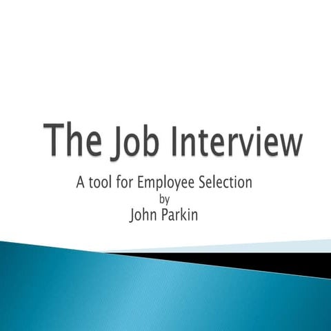 Slide share phases of an interview | PPTX