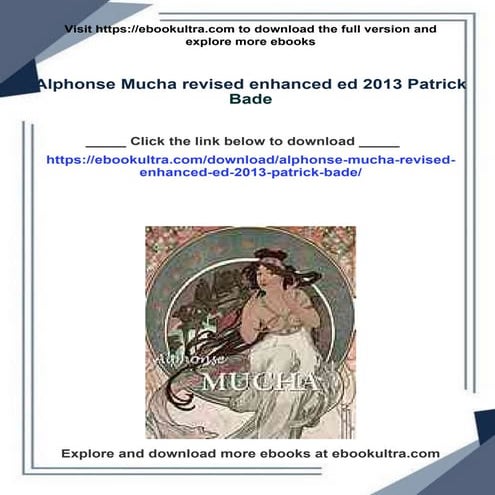 Alphonse Mucha revised enhanced ed 2013 Patrick Bade | PDF