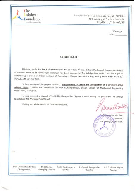 TATA service certificate | PDF