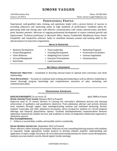 Resume 2016 | PDF