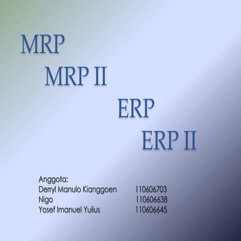 MRP_Sistem Produksi | PPTX