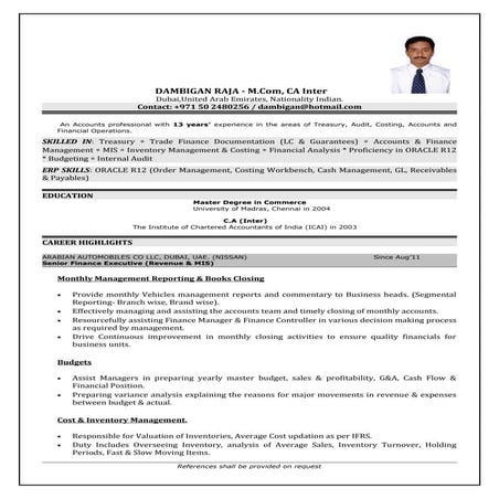 Meraj Resume 2016 | DOC