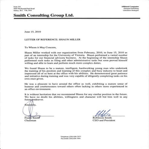 Reference Letter | PDF