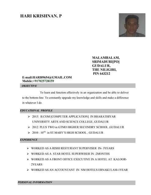 CV Muhammad Faris | PDF