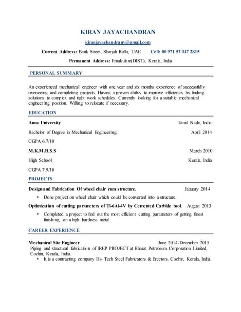 Aerospace Job requirement | PPT