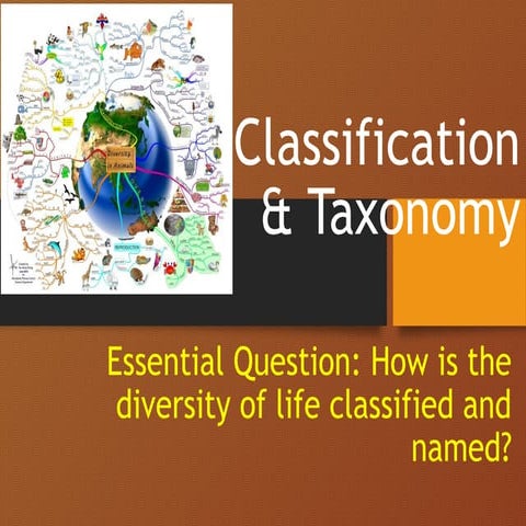 Taxonomy ppt class with introduction nd classification | PPTX