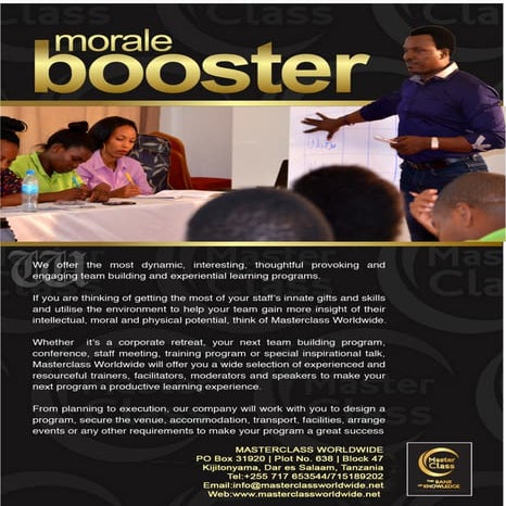 Masterclass Worldwide-Team Building Flyer | PDF