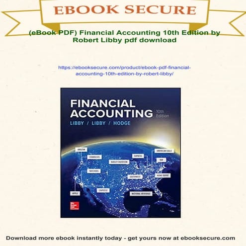 (eBook PDF) Financial Accounting 10th Edition by Robert Libby | PDF