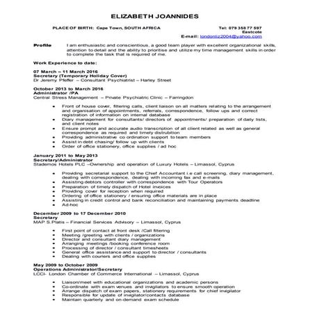 Cynthia Perez Resume 2016 | DOCX