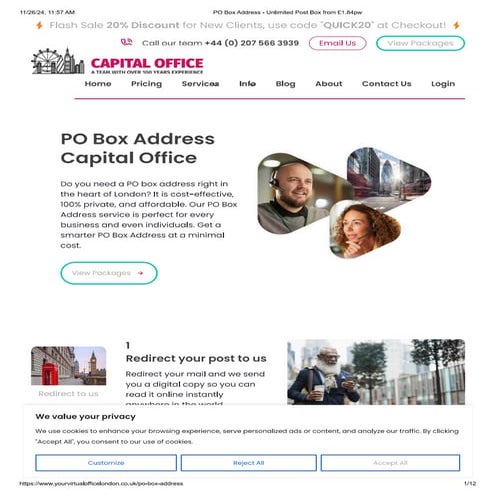 PO Box Address Capital Office (PO Box Address Service) | PDF