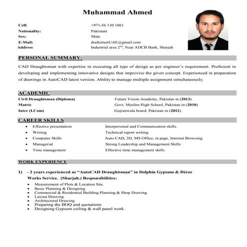 Update Ahmed Cv-2 | PDF