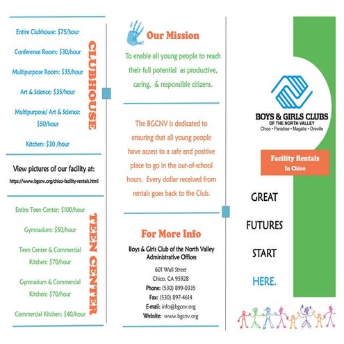 Facility Rental Brochure 2015 | PPT