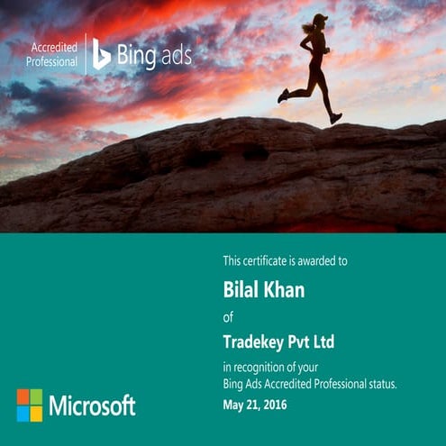 Bing Certified - Microsoft | PDF