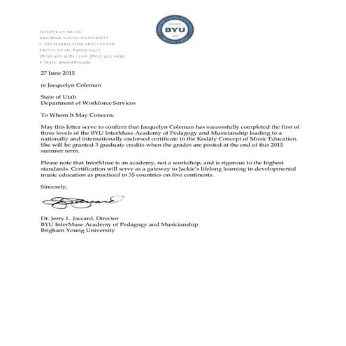 Kodaly Level 1 Certificate 2015 | DOC