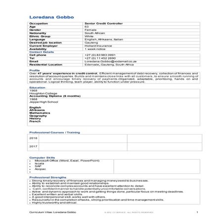 George's Resume 2 | DOCX
