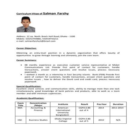 2016 salman farshy cv | PDF