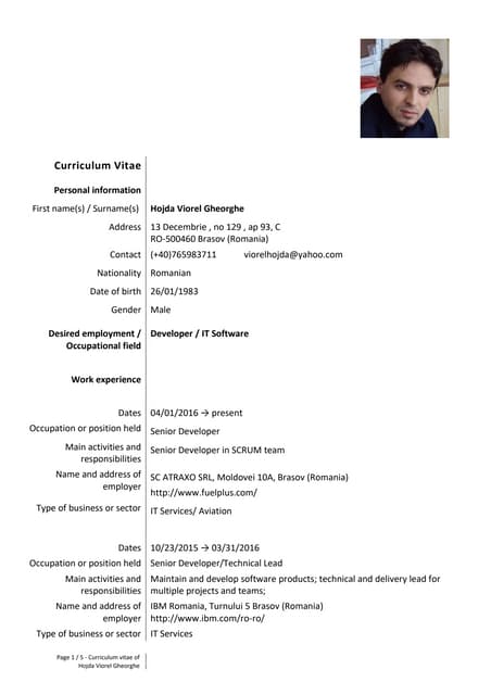 Syed Shohaib CV | PDF