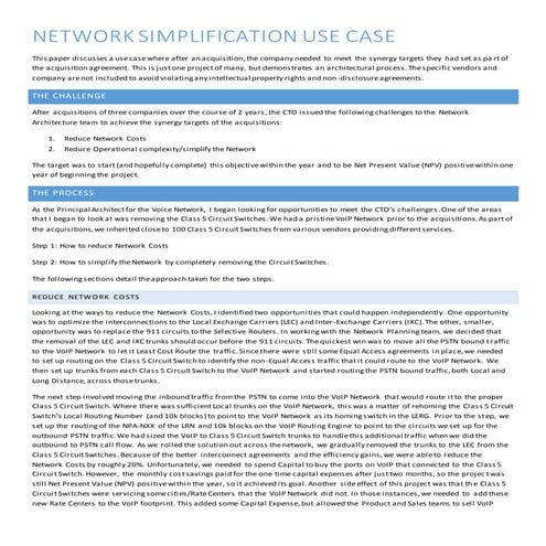 Network Simplification Pdf