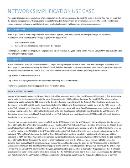 Network Simplification Pdf