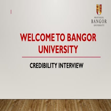Credibility Interview Questions for CAS Shield | PPTX