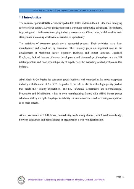 Bba marketing internship project | PDF