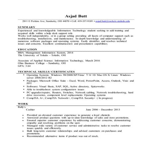 resume 1 | PDF