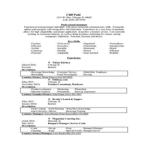 Rachel Resume 9-14-16 | PDF
