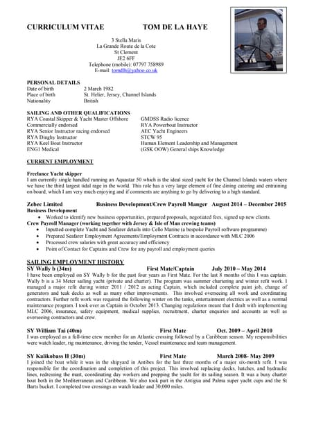 Merchant Mariner Resume | DOCX | Cruises | Travel Type