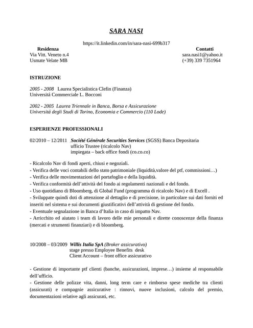 Cv alessandro ferri | PDF