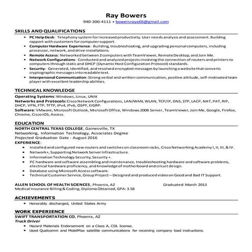 September 3, 2015 Resume | DOCX