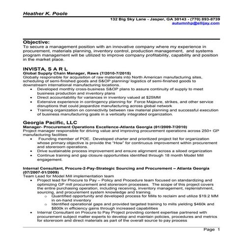 HPoole_Resume-10-2015 | PDF